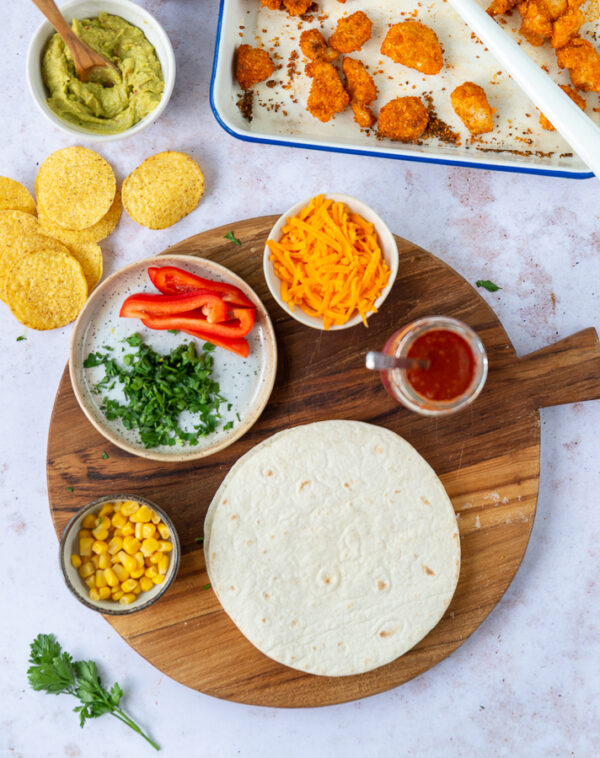 Crispy chicken tortizza - Brenda Kookt