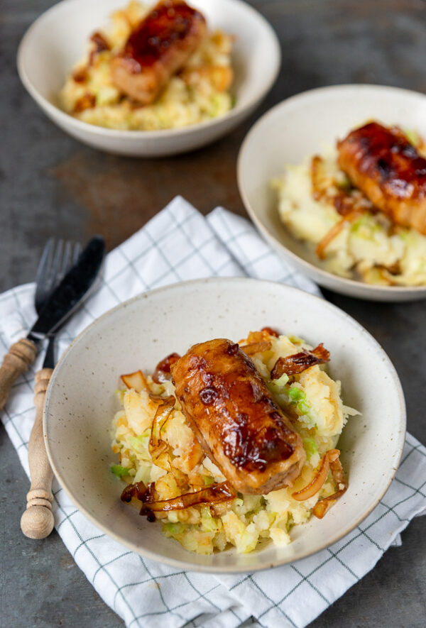 Spitskoolstamppotje met slavink - Brenda Kookt