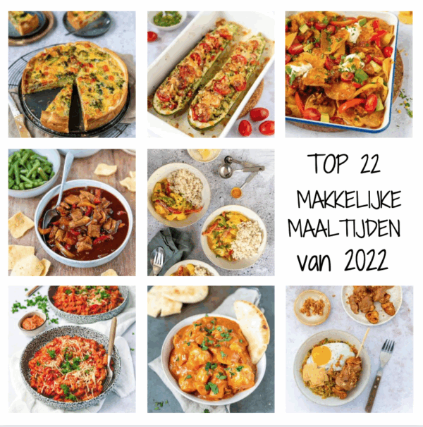 Top 22 makkelijke maaltijden van 2022 - Brenda Kookt