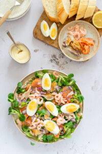 Vissalade met trio van vis - Brenda Kookt