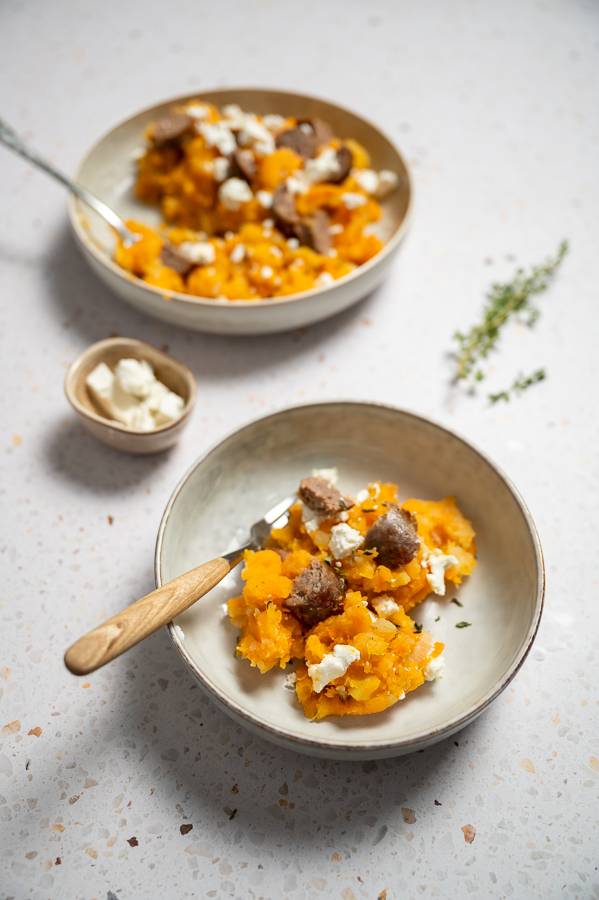 Rundersukade met pompoenpuree - Kerstrecept - Brenda Kookt